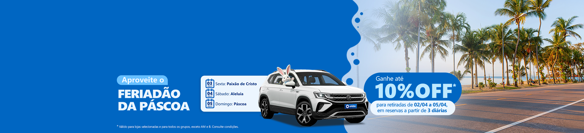 Unidas | Aluguel de carros em todo o Brasil melhores preços